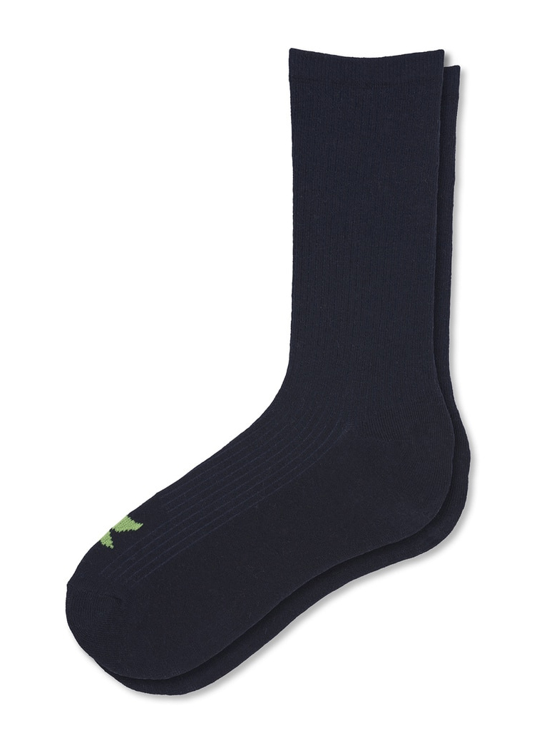 HUE Theracom Women's Ribbed Night Crew Socks OS Mid Calf Comfort Black ...
