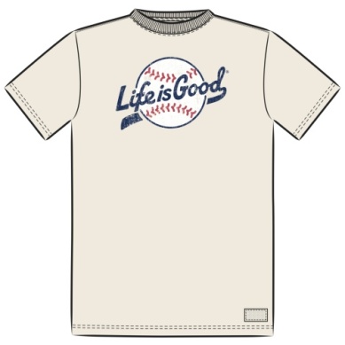 Life is Good Men Short Sleeve Crusher Tee Life Is Good Baseball 129517 ...